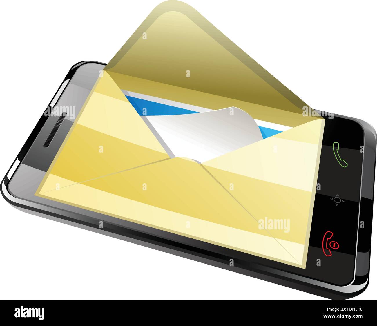 E-mail with arrow vector illustration Stock Vector Image & Art - Alamy