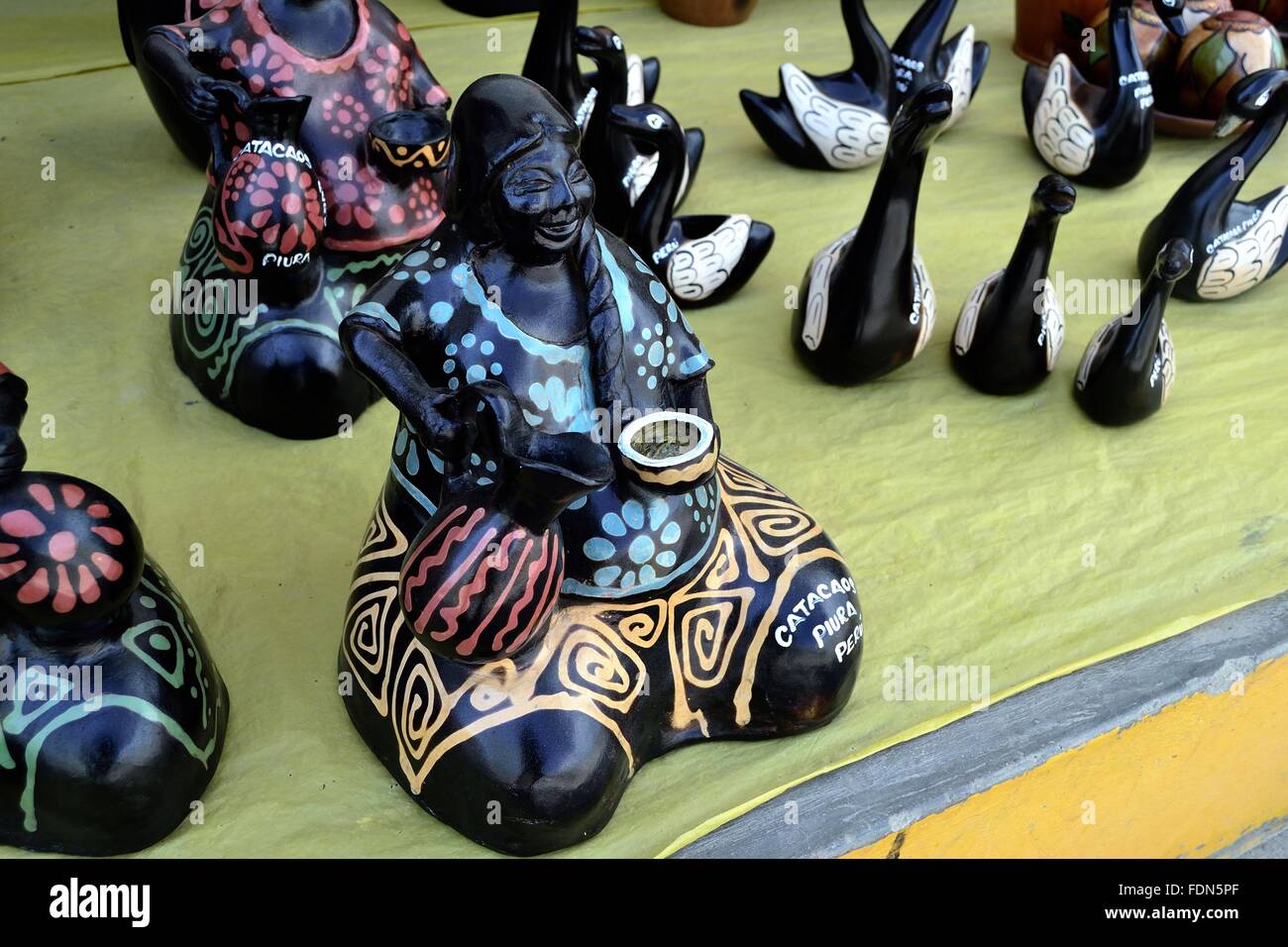 Chicha de Jora - Fermented corn - Typical cerarmic - Market in CATACAOS ...
