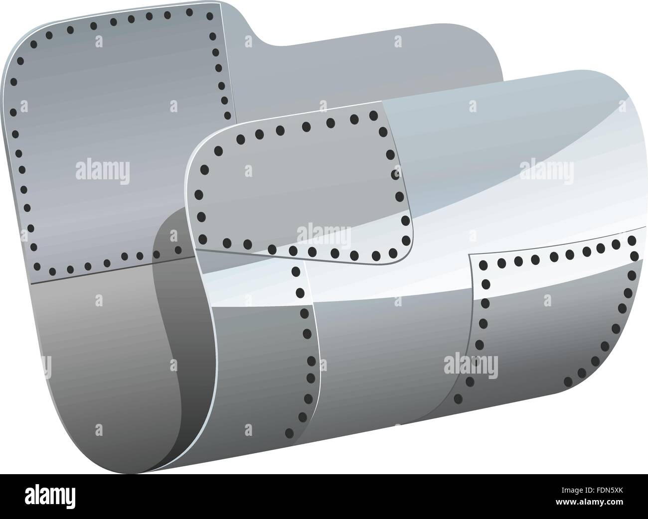 Steel folder vector illustration Stock Vector Image & Art - Alamy