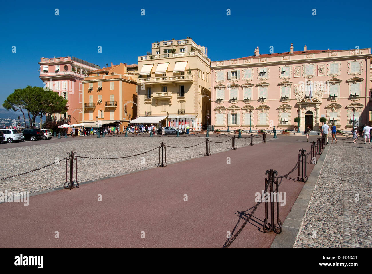 Central square in Monaco-Ville is one of the four quarters of the ...