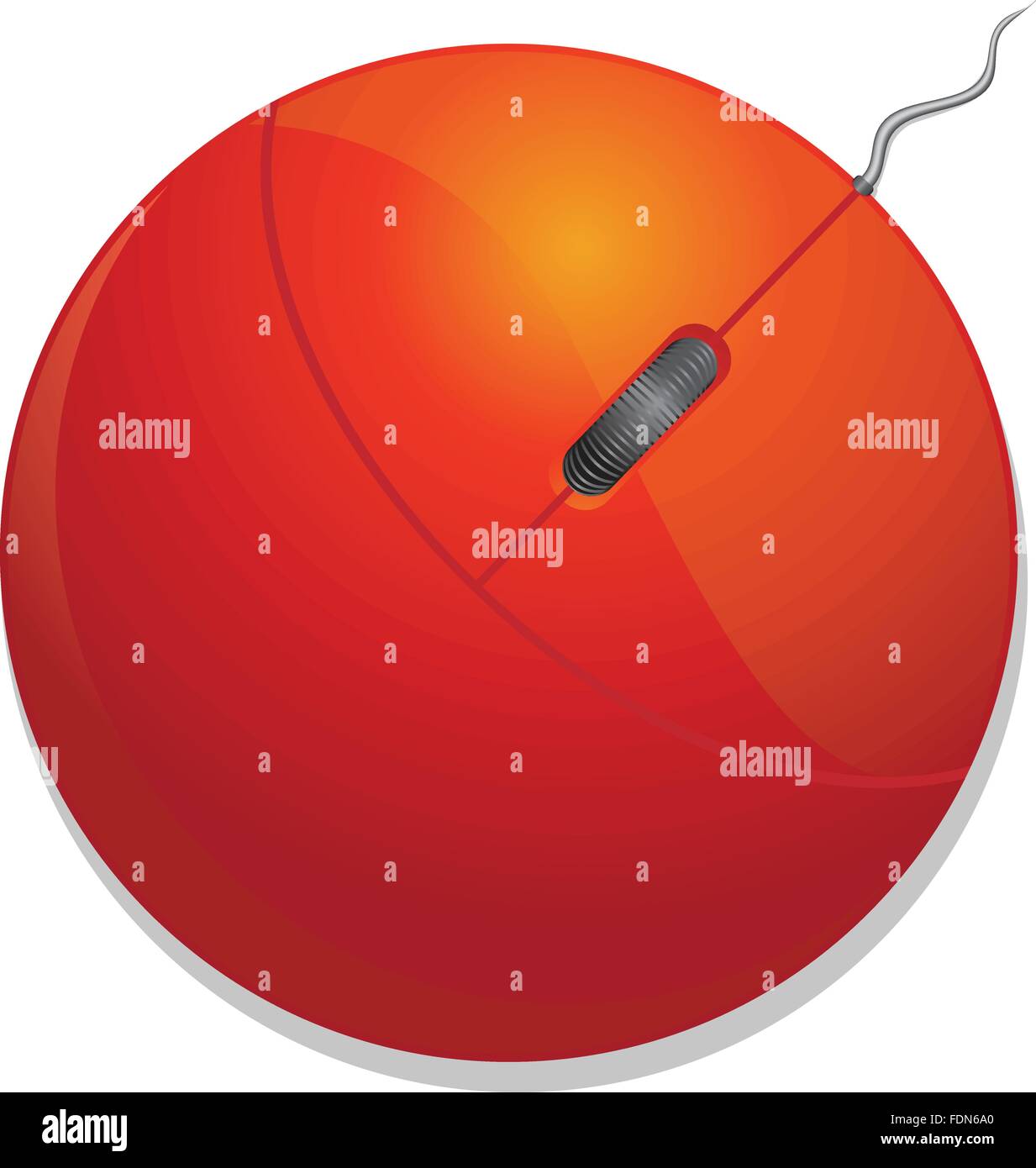 Red computer mouse vector illustration Stock Vector Image & Art - Alamy