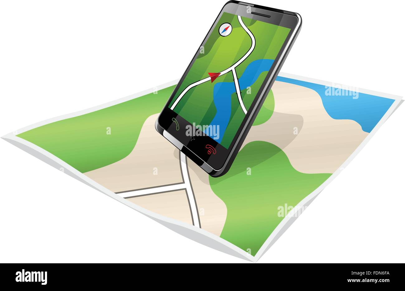 Positioning network Stock Vector Images - Alamy