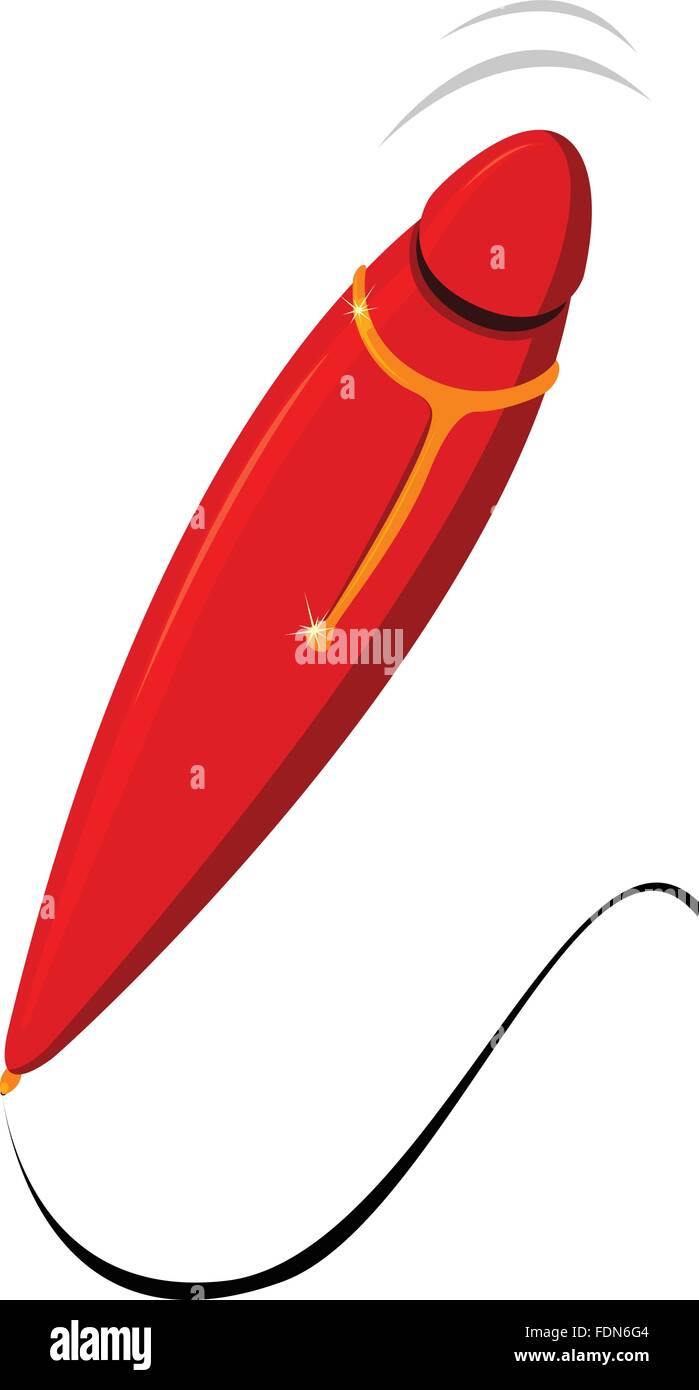 Red pen vector illustration Stock Vector Image & Art - Alamy