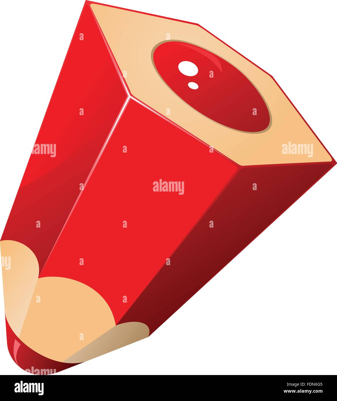 Red pencil vector illustration Stock Vector Image & Art - Alamy