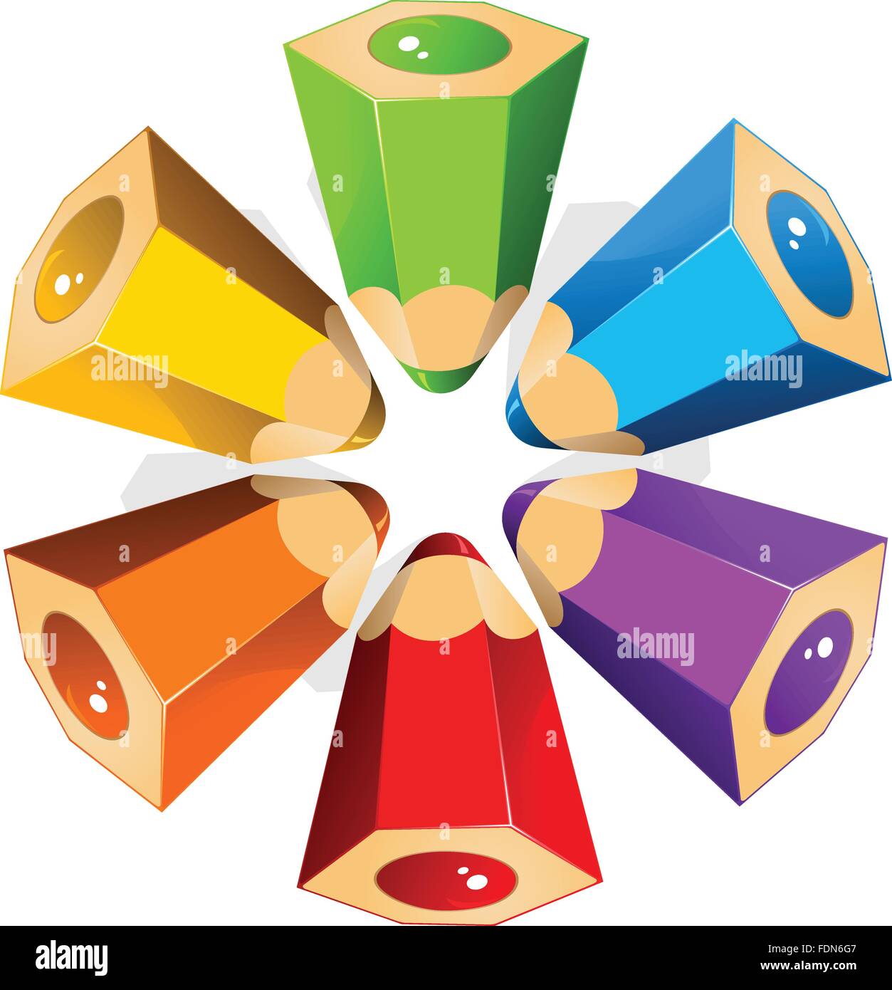 Colour pencil star hi-res stock photography and images - Alamy