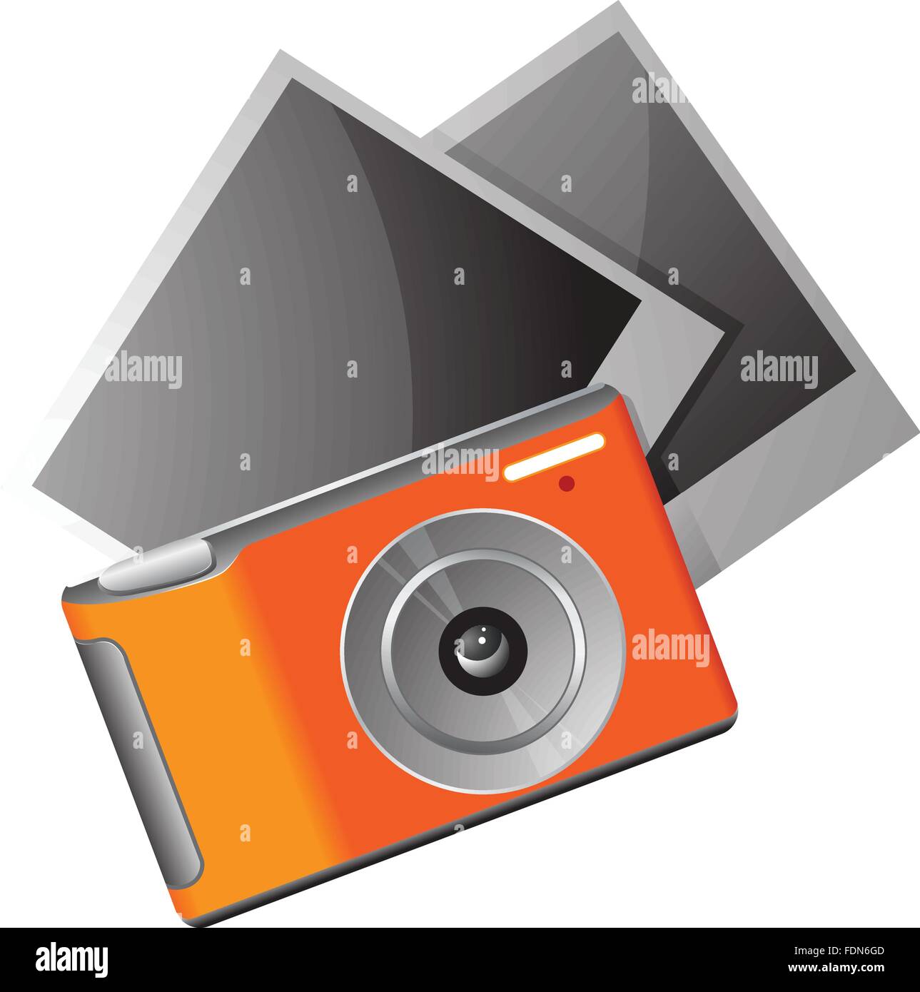 Camera with photos Stock Vector Image & Art - Alamy