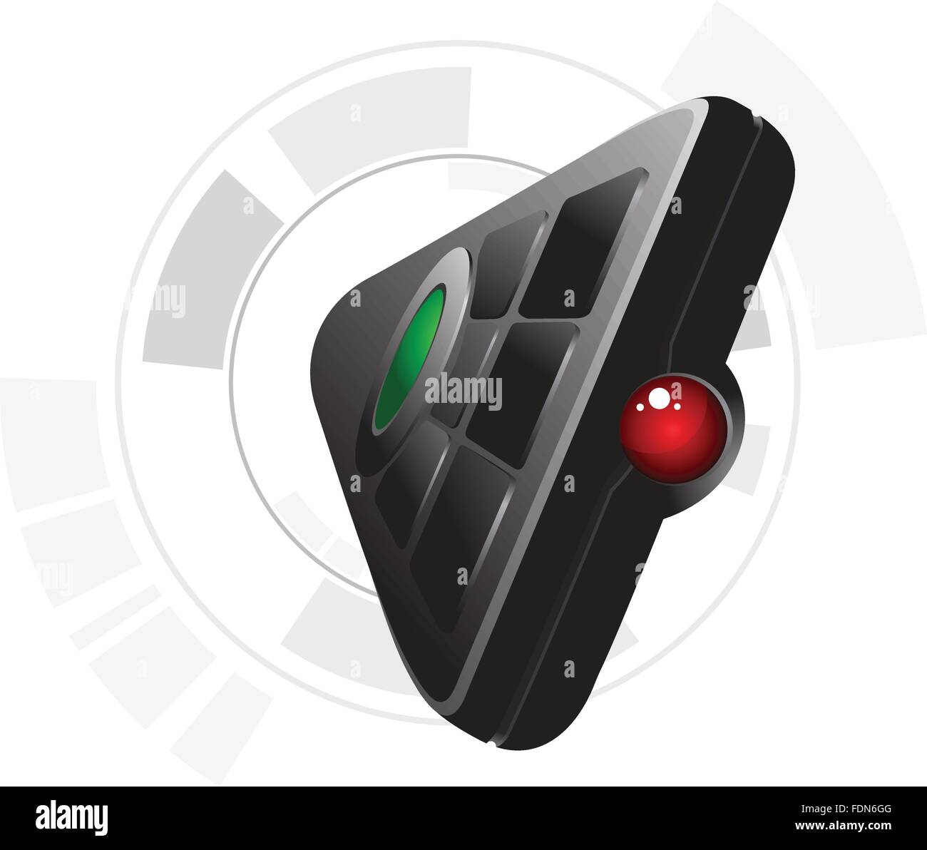 Graphic Art Remote Control Buttons Remote Cartoon Vector Illustration ...