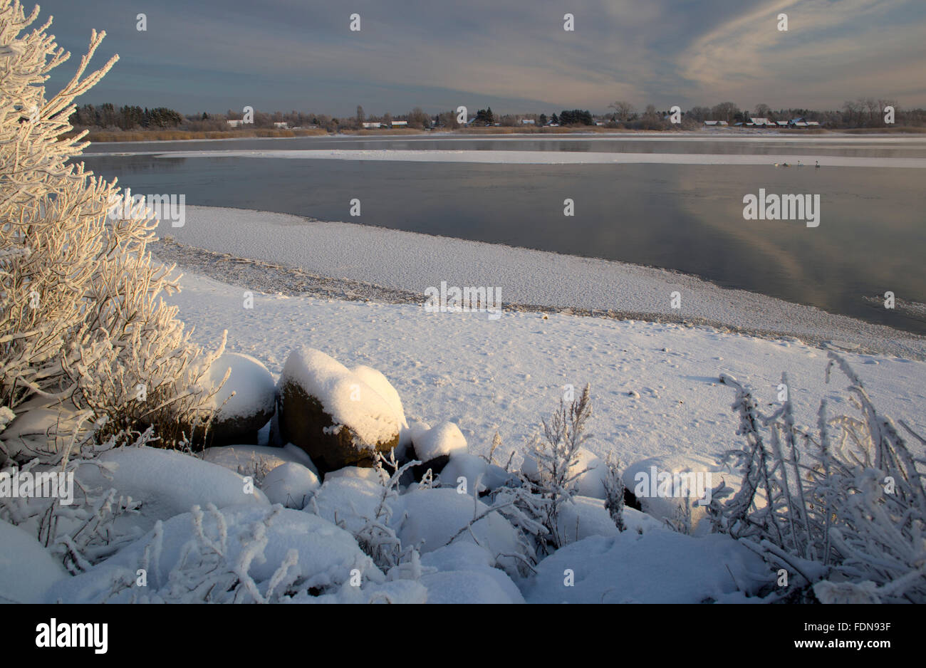 Narva river at Vasknarva Stock Photo - Alamy