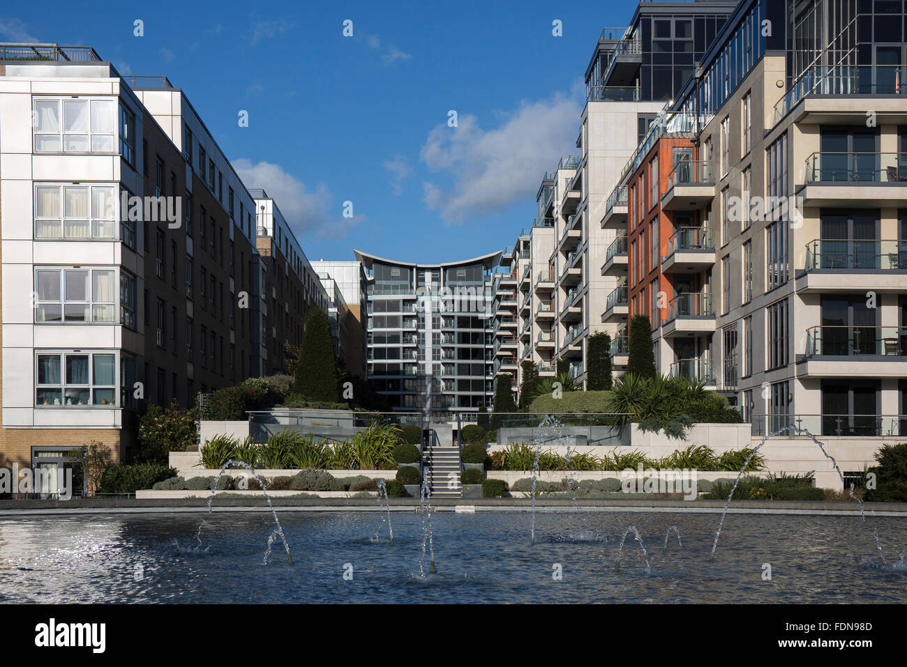 Some of the new buildings on the Thames Riverside. Modern architecture ...