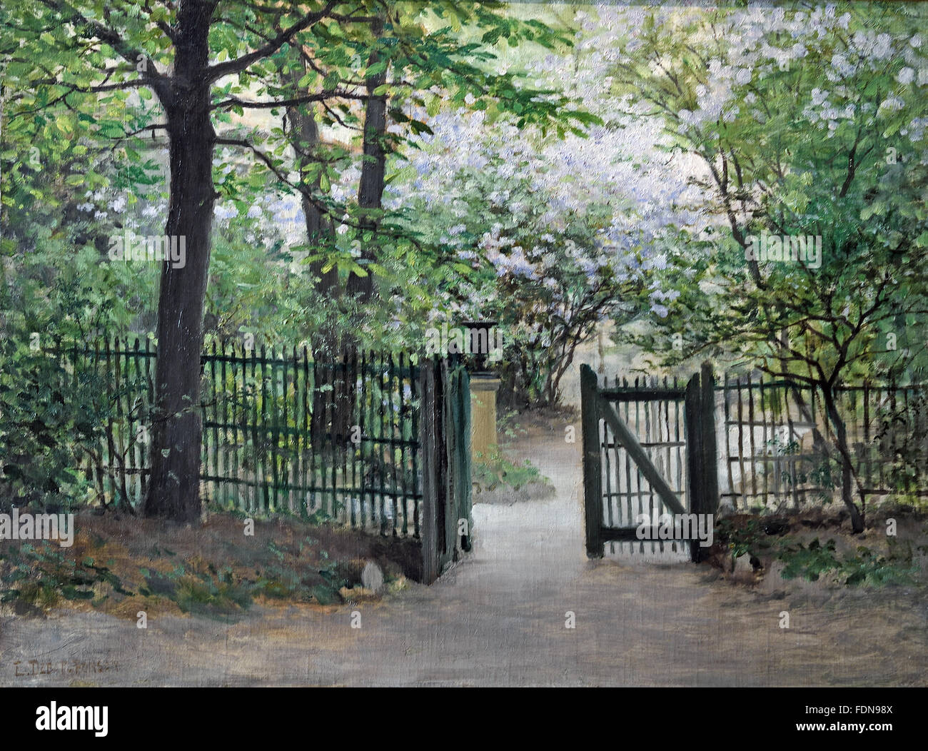 Le Jardin du peintre a Paris - The painter's Garden in Paris in 1886 ...