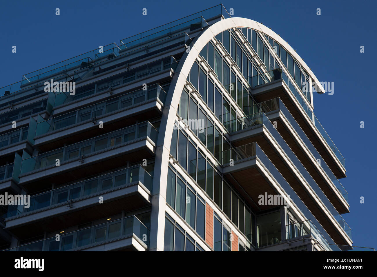 Some of the new buildings on the Thames Riverside. Modern architecture ...