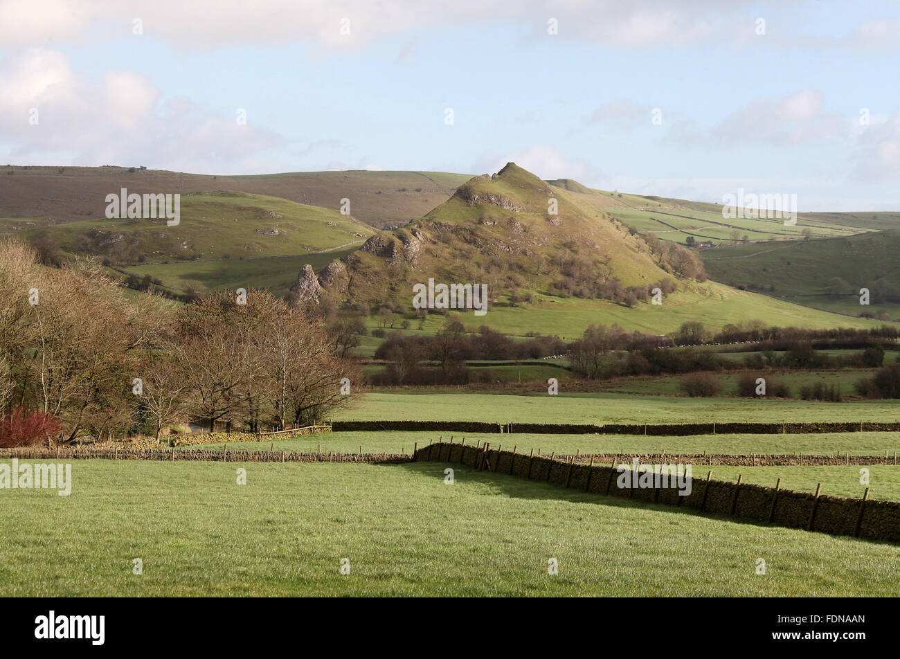 Remains of a reef knoll in the Peak District National Park called ...