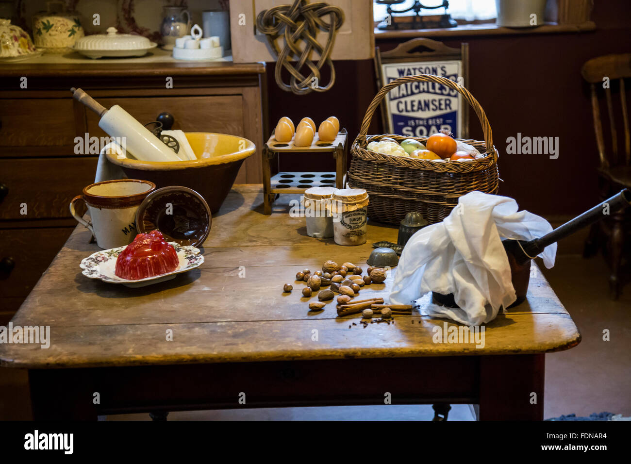 Inside the Mill owners Kitchen at Bradford Industrial Museum, Bradford ...