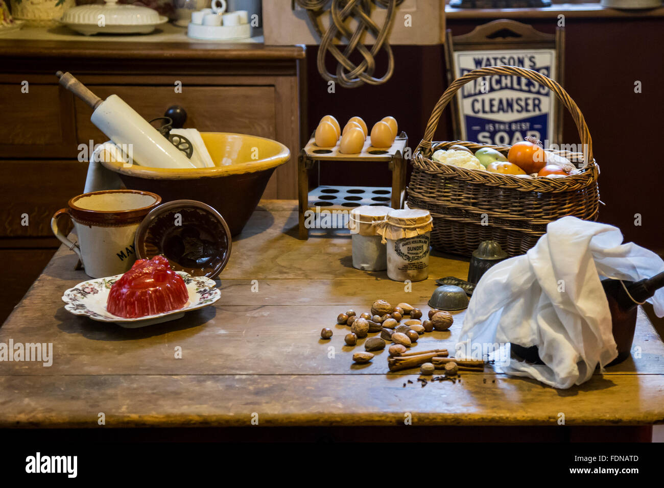 Inside the Mill owners Kitchen at Bradford Industrial Museum, Bradford ...