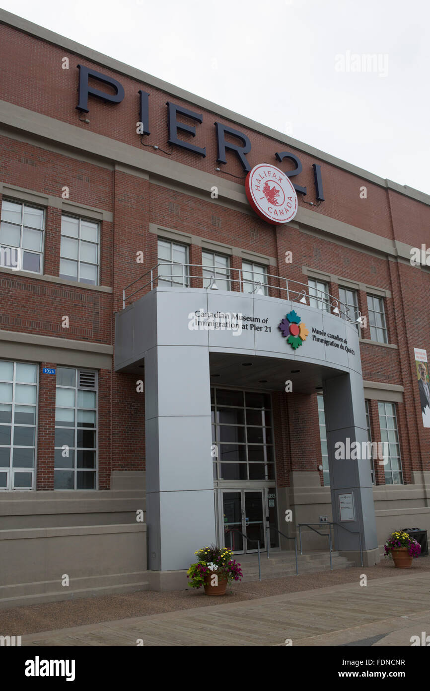 The Canadian Museum of Immigration at Pier 21 in Halifax, Canada. The ...