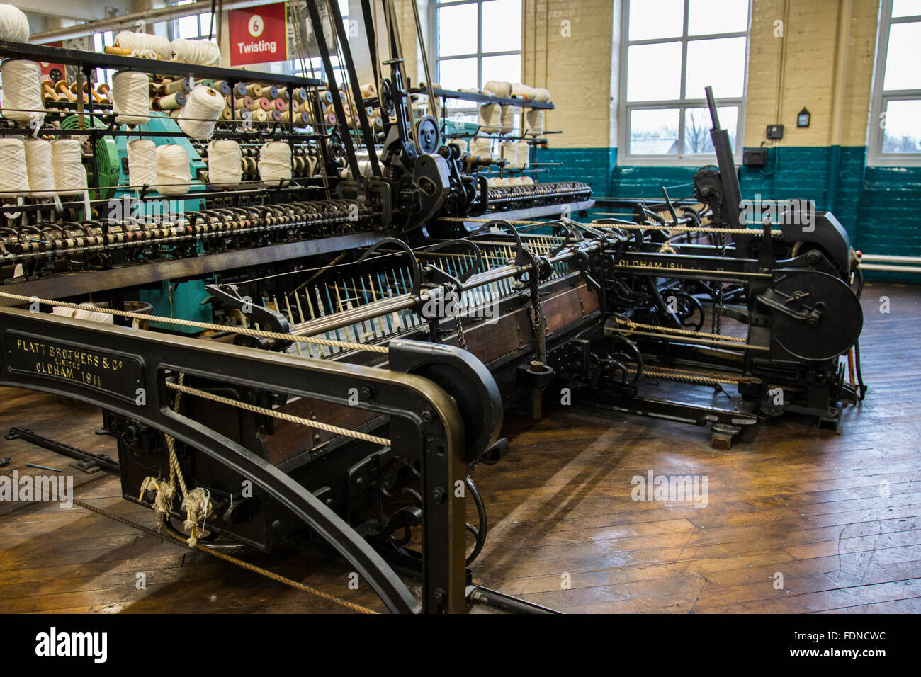 Old textile machine at Bradford Industrial Museum, Bradford West ...