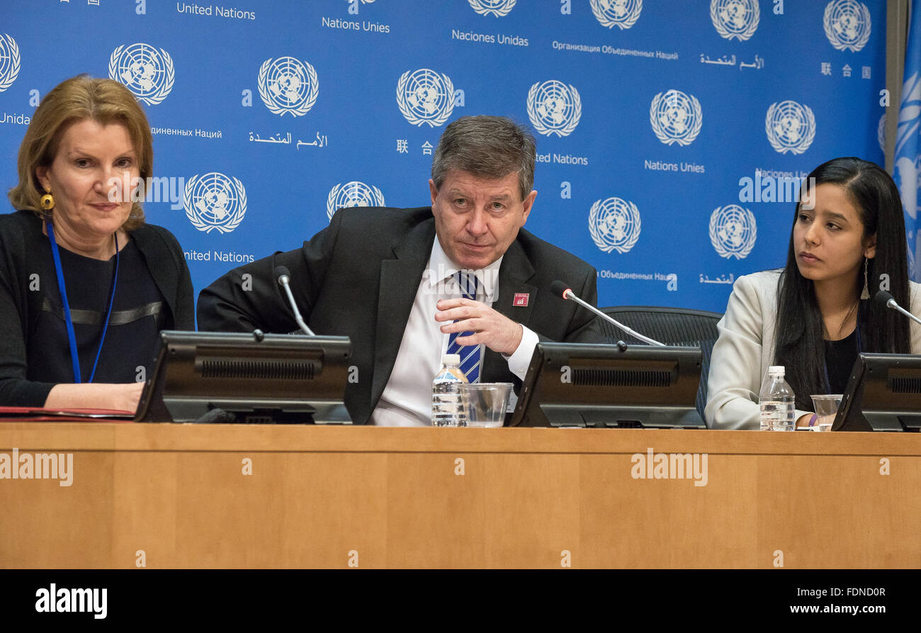 (From left): Azita Berar Awad, Guy Rider and Ana Saldarriaga ...