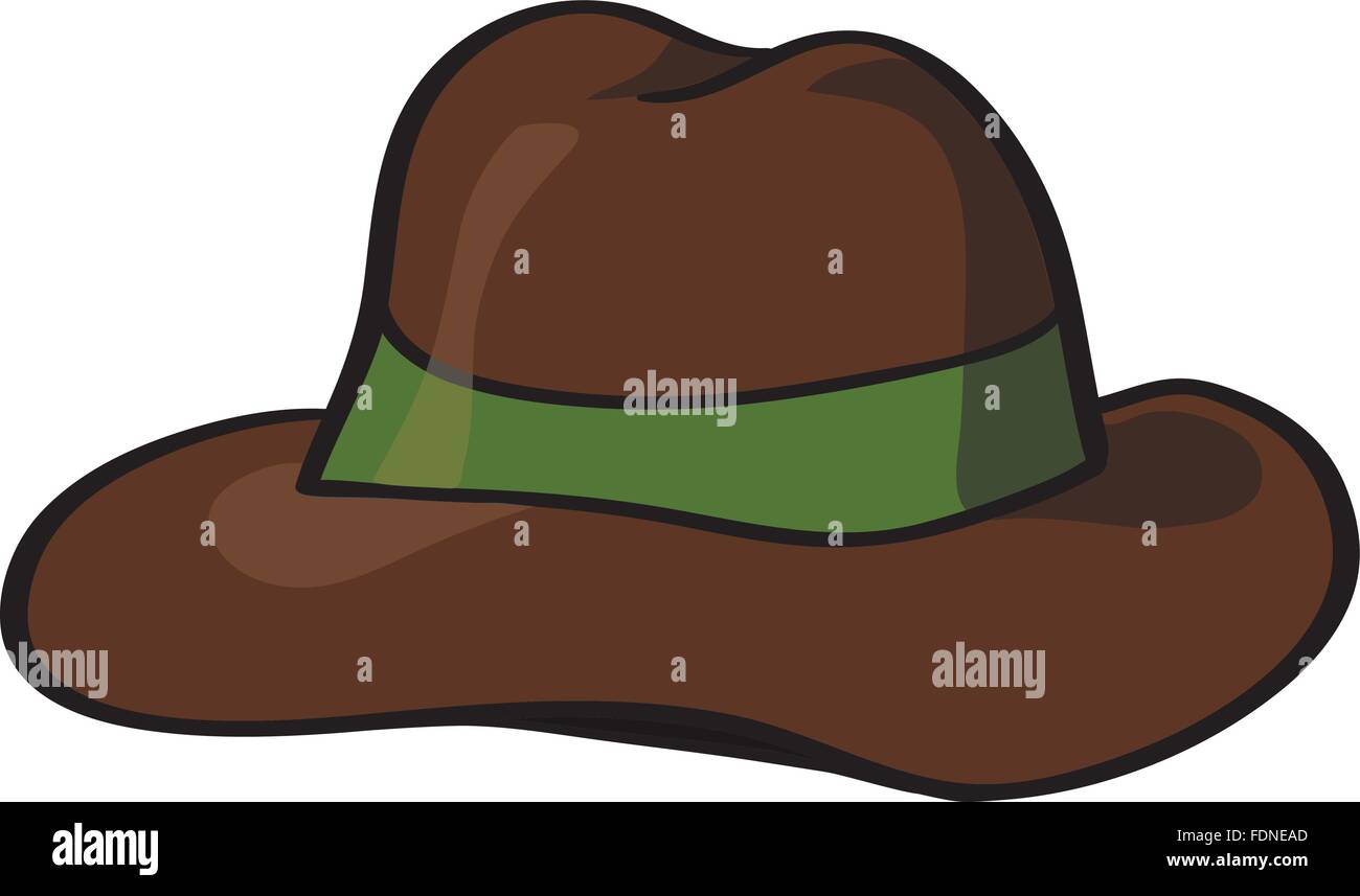 Vector fedora hat isolated on white Stock Vector Image & Art - Alamy