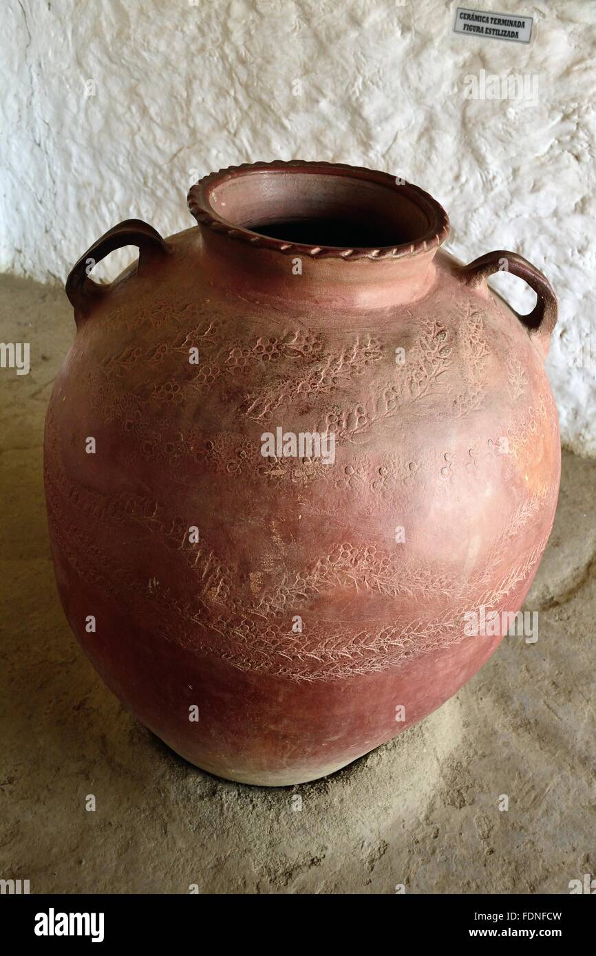 Vase for making Chicha - Fermented corn - Museum - Archaeological site ...