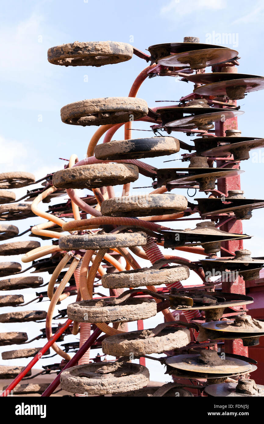 tractor wheels for planting Stock Photo - Alamy