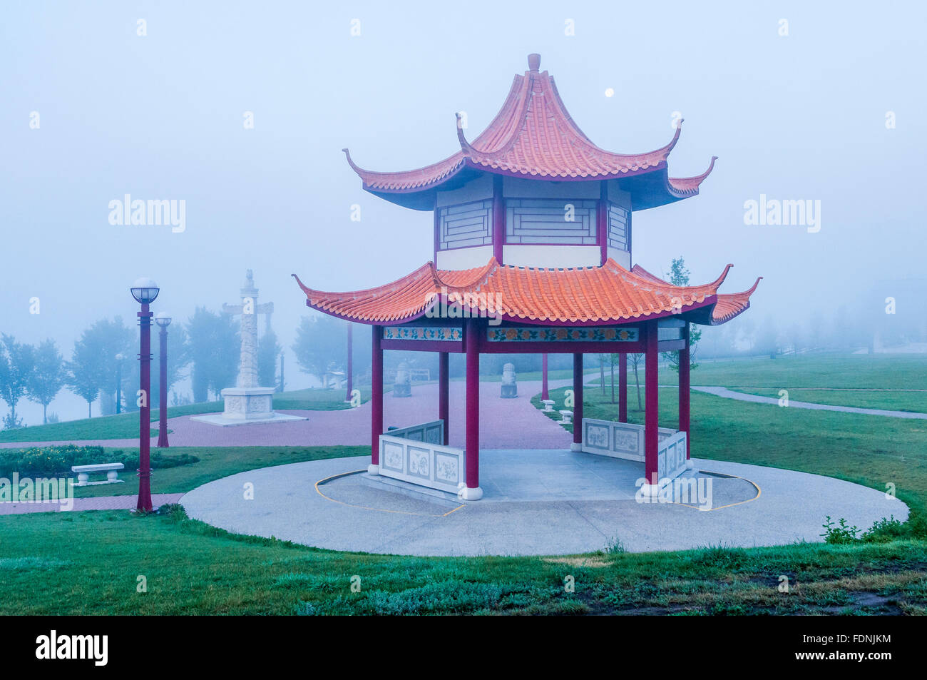 Alberta chinese garden edmonton pagoda hi-res stock photography and ...