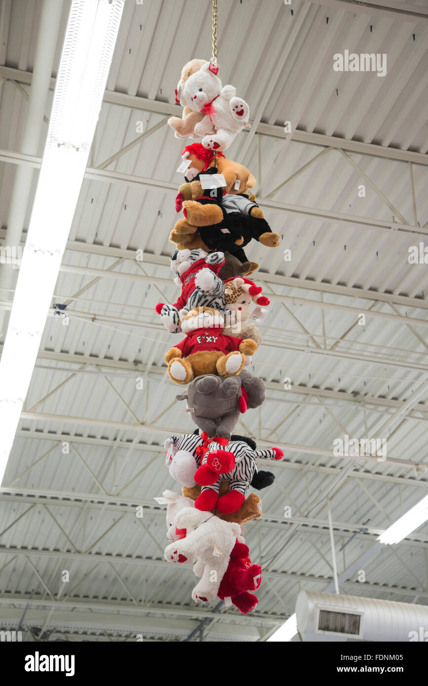 Valentines Display inside store Stock Photo - Alamy