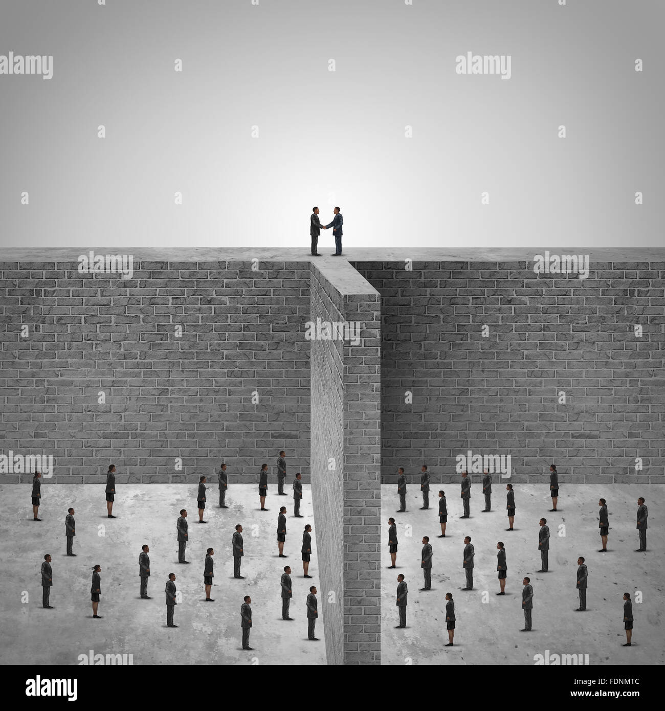 Team leadership success or border agreement concept as the leaders of ...