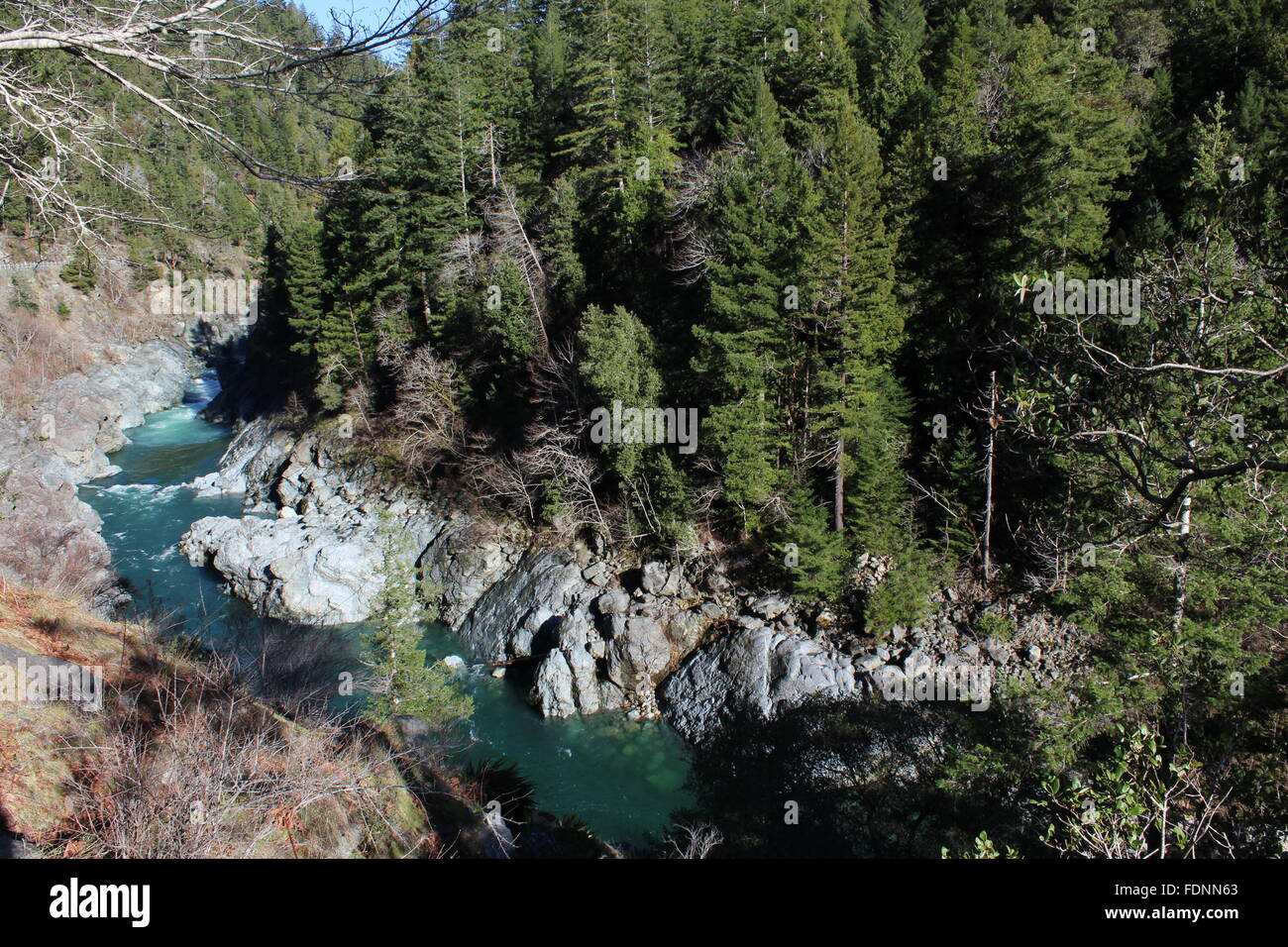 A stream running through a rocky cliff Stock Photo - Alamy