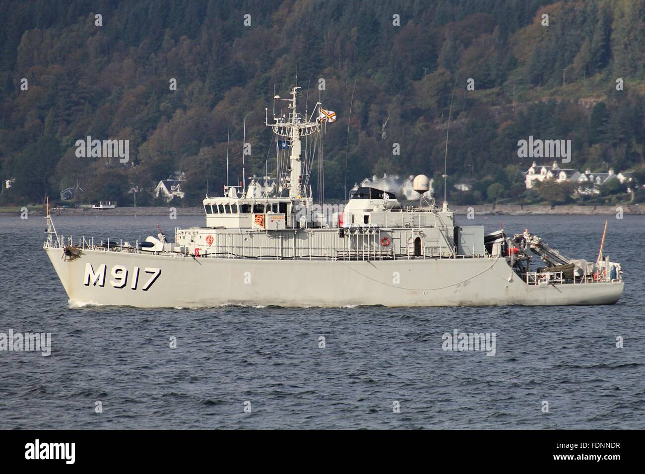 BNS Crocus (M917), a Flower-class (Tripartite) minehunter of the ...
