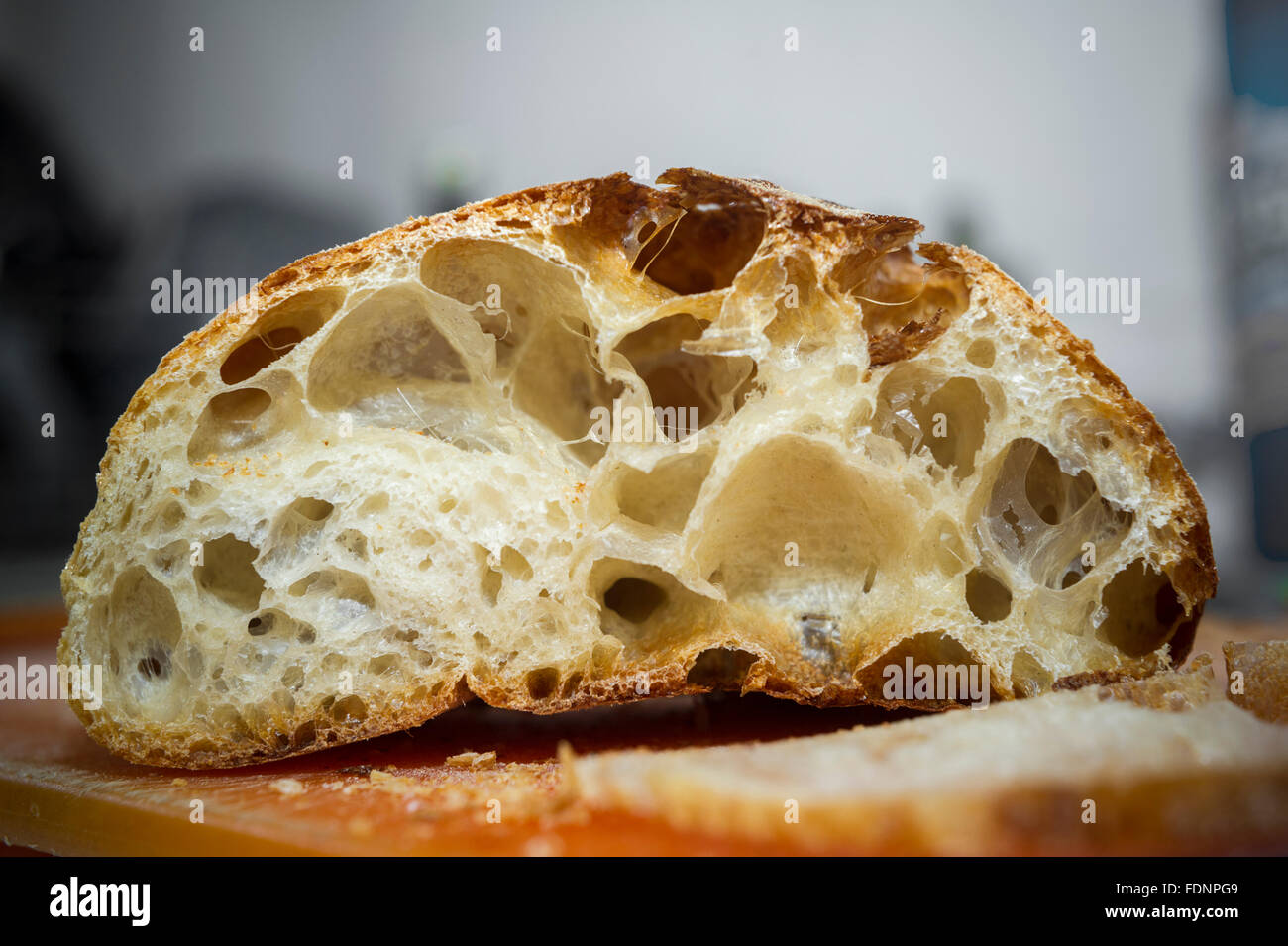 A slice loaf of bread in a kitchen in New York on Tuesday, January 26 ...