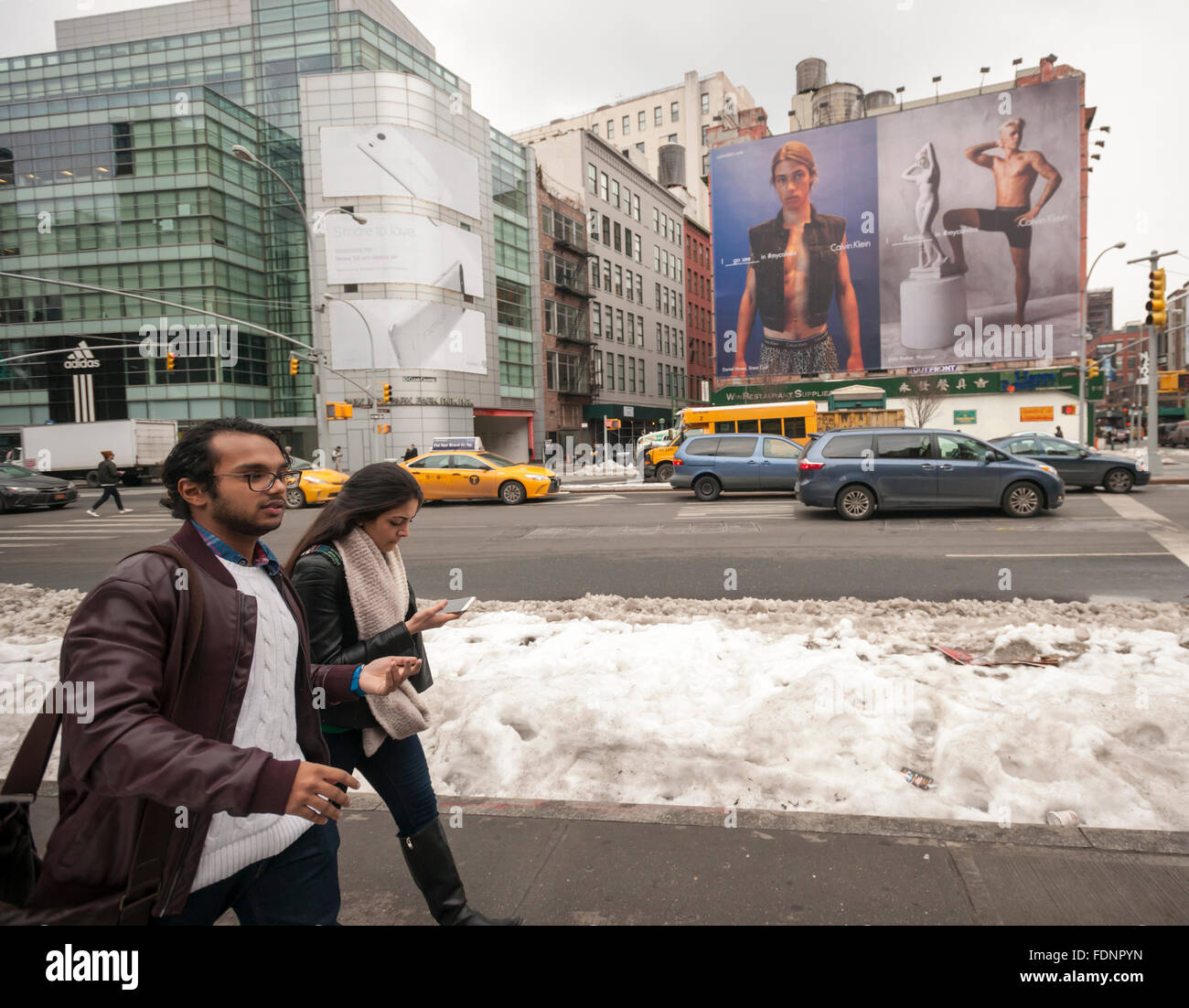 A Calvin Klein underwear billboard in the Soho neighborhood of New York ...