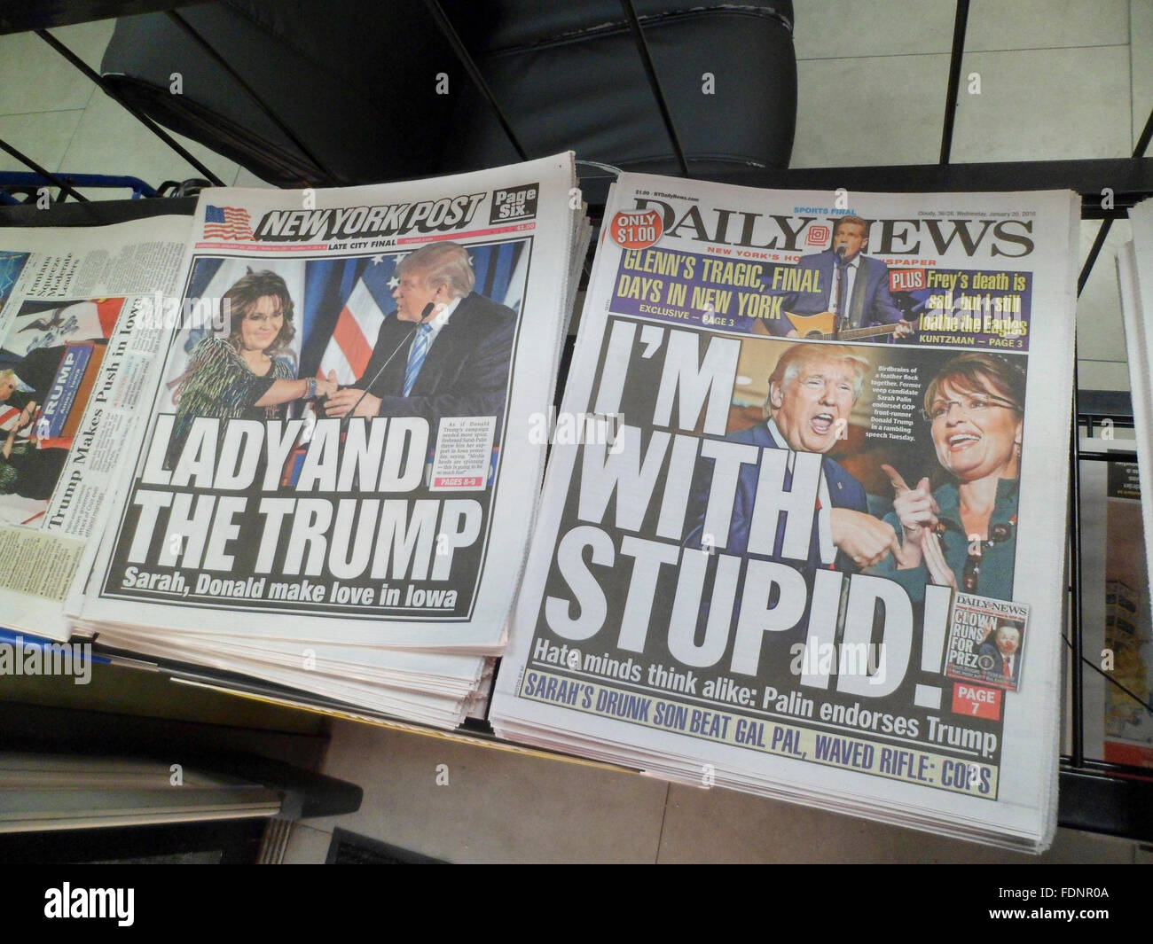 New york tabloid newspapers on hi-res stock photography and images - Alamy