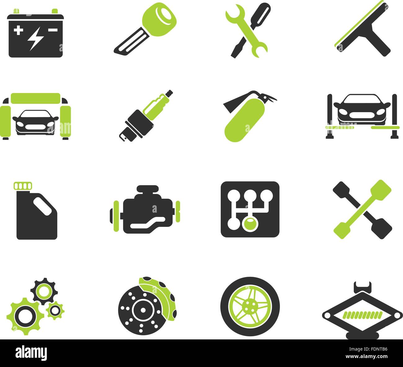 Auto Service Icons Stock Vector Image & Art - Alamy