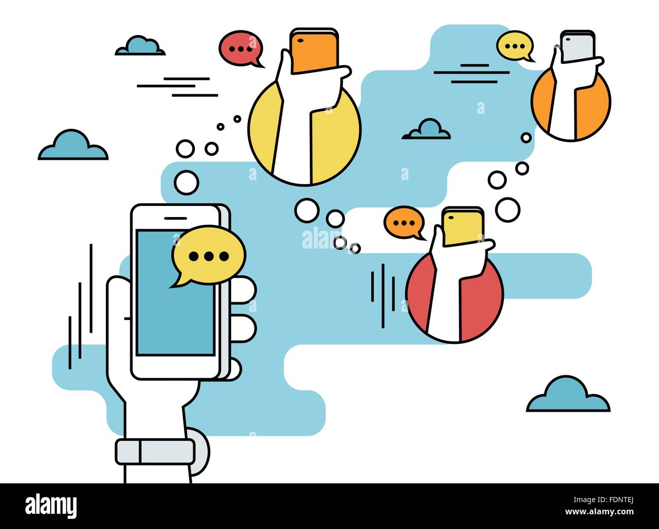 Human hand print biometric Stock Vector Images - Alamy