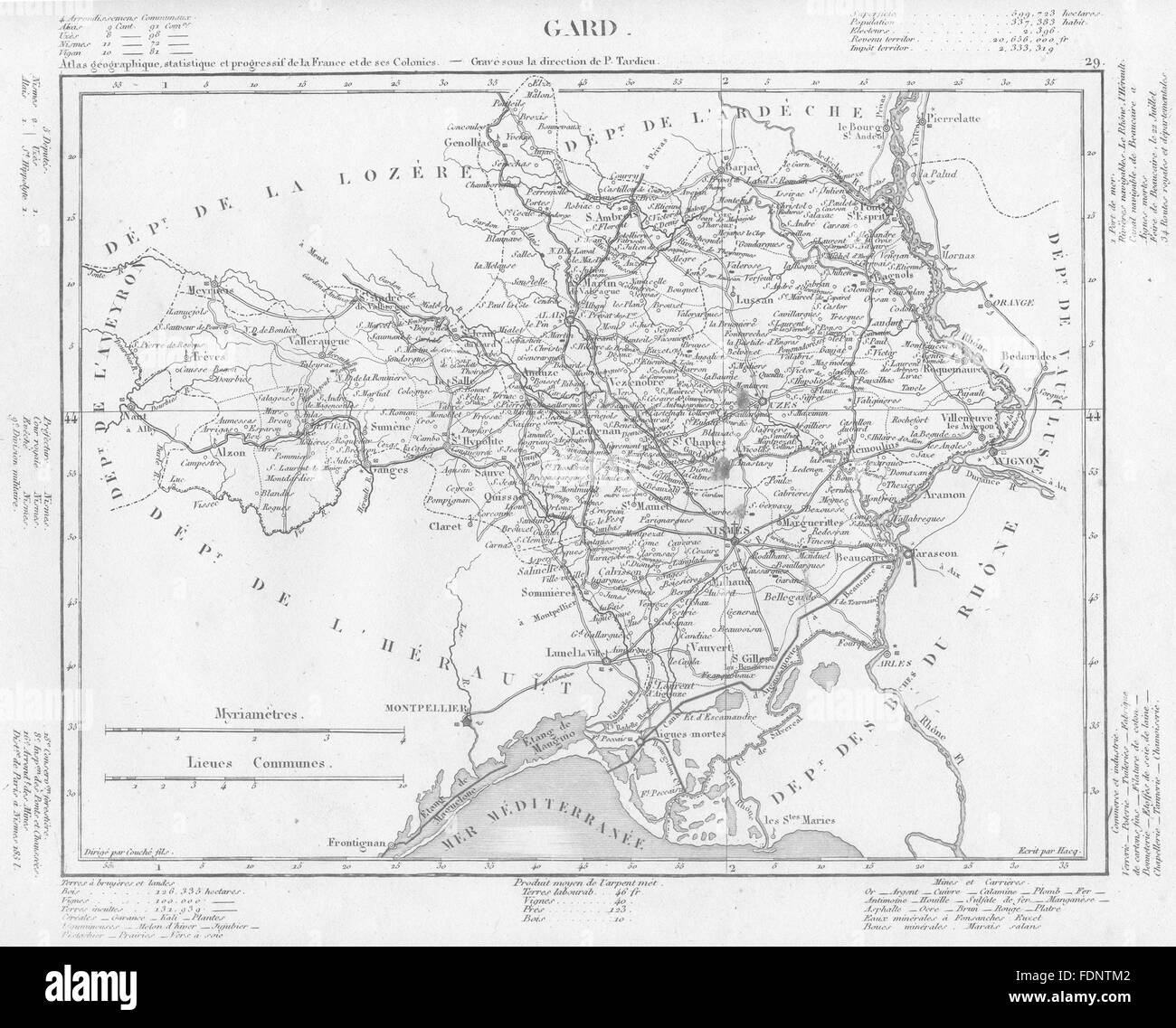 Gard map hi-res stock photography and images - Alamy