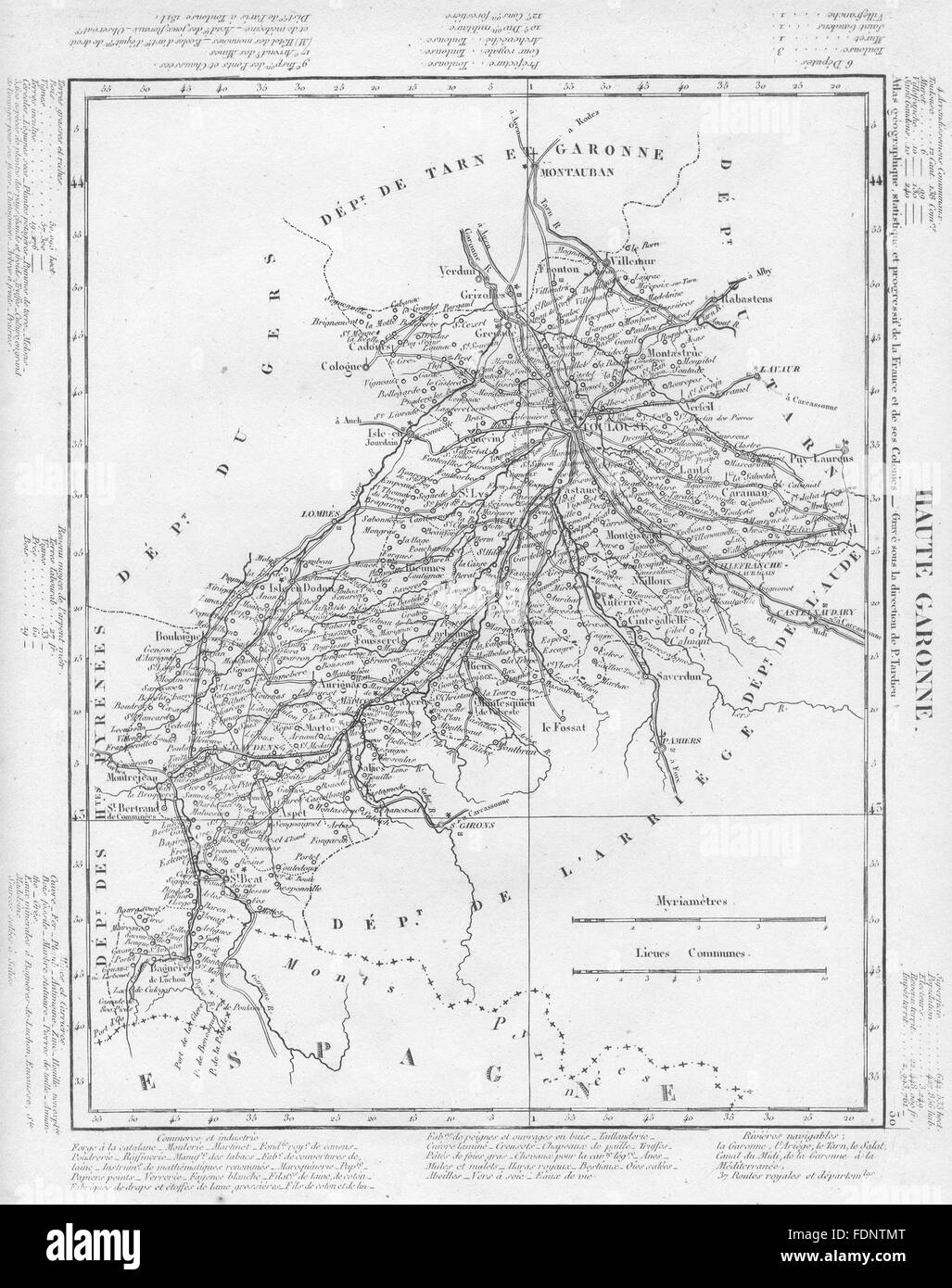 Map haute garonne france hi-res stock photography and images - Alamy