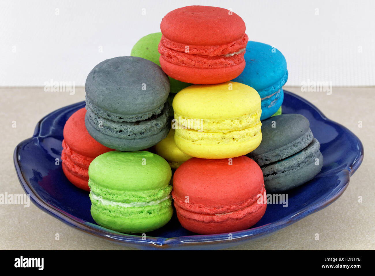 Tasty colorful macaroon Stock Photo - Alamy