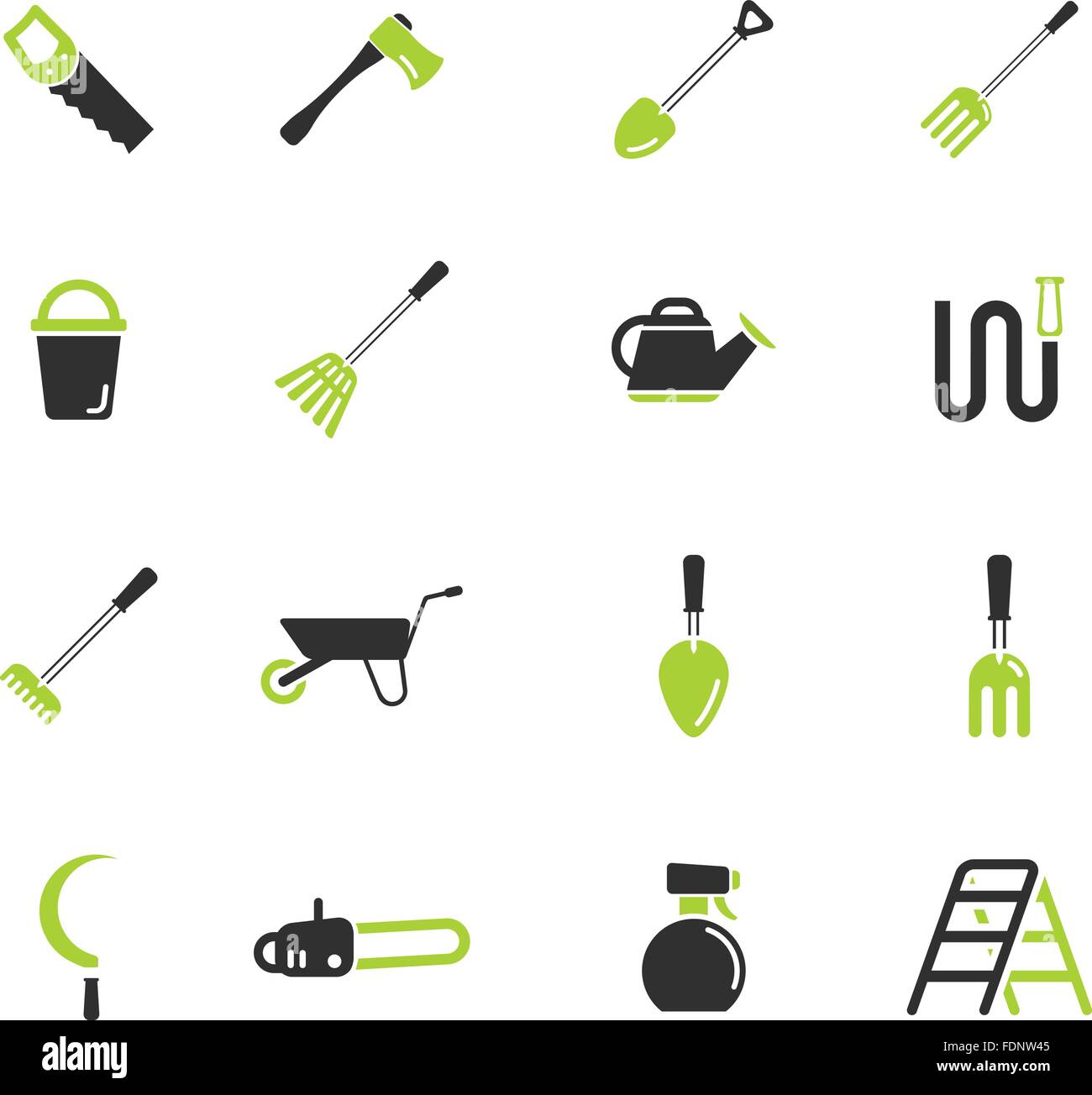 Garden tools simply icons Stock Vector Image & Art - Alamy