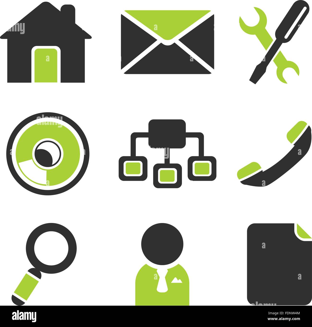Web site vector icon set Stock Vector Image & Art - Alamy