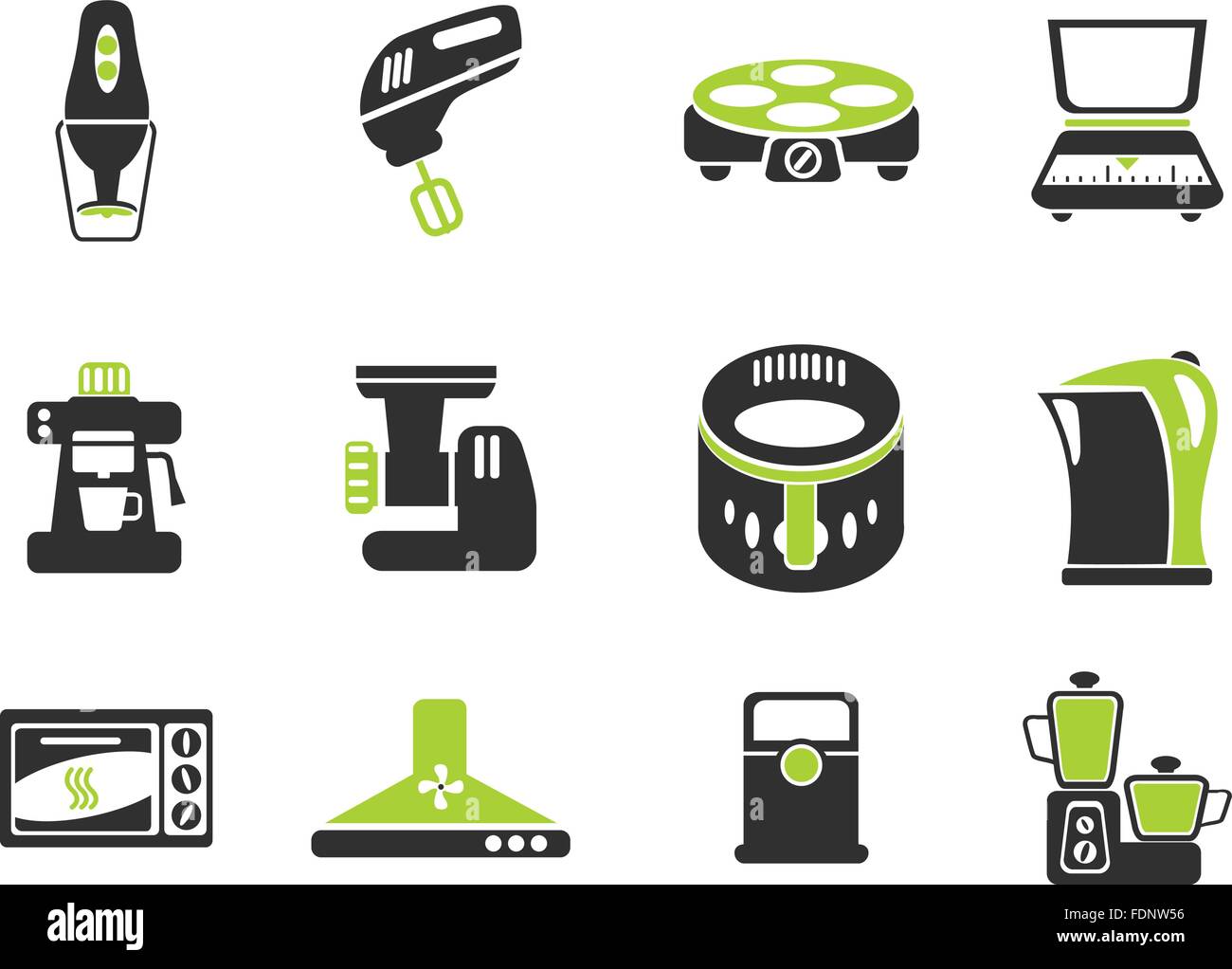Kitchen Utensils Icon Set Stock Vector Image & Art - Alamy
