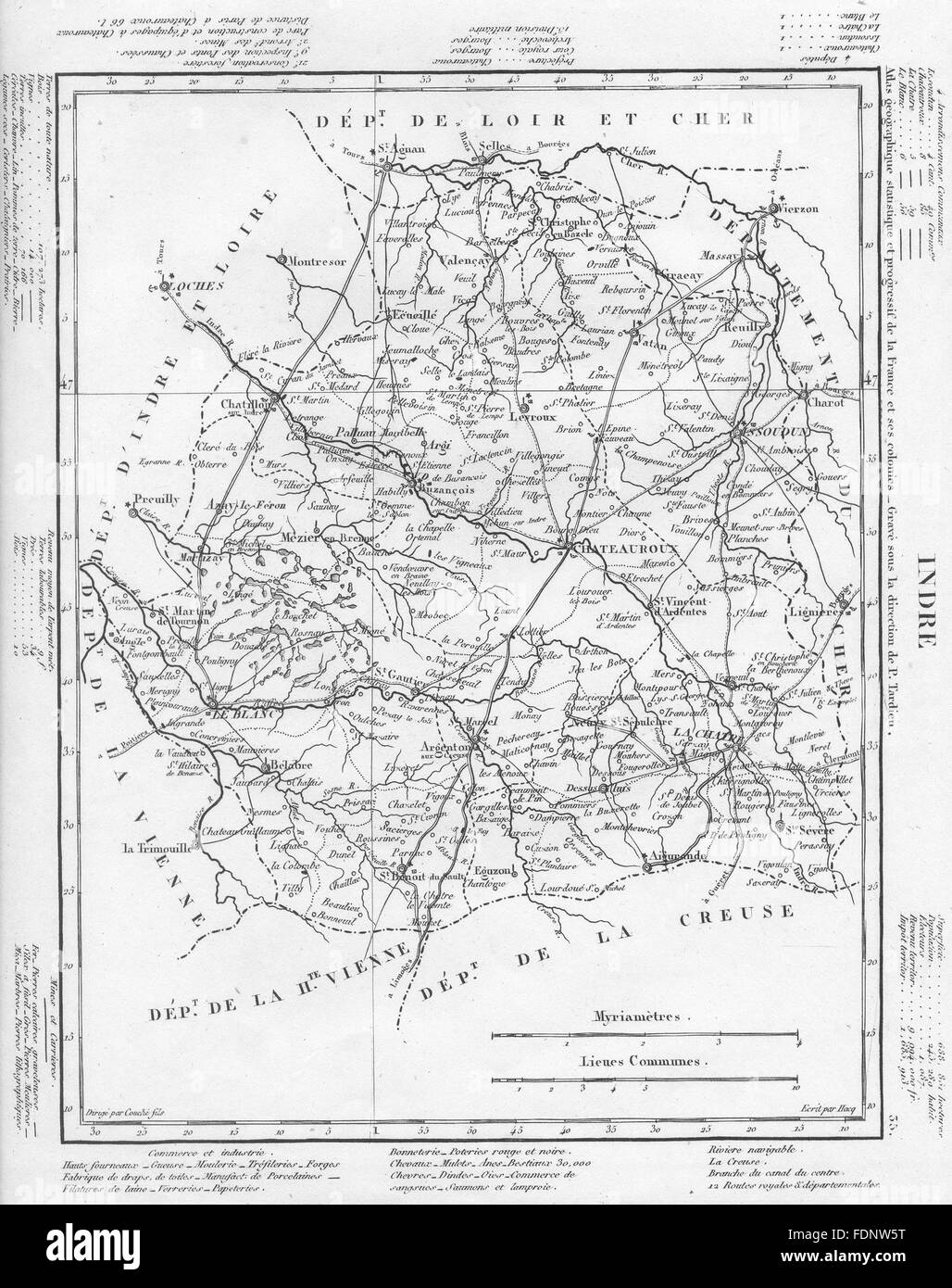 Indre map hi-res stock photography and images - Alamy