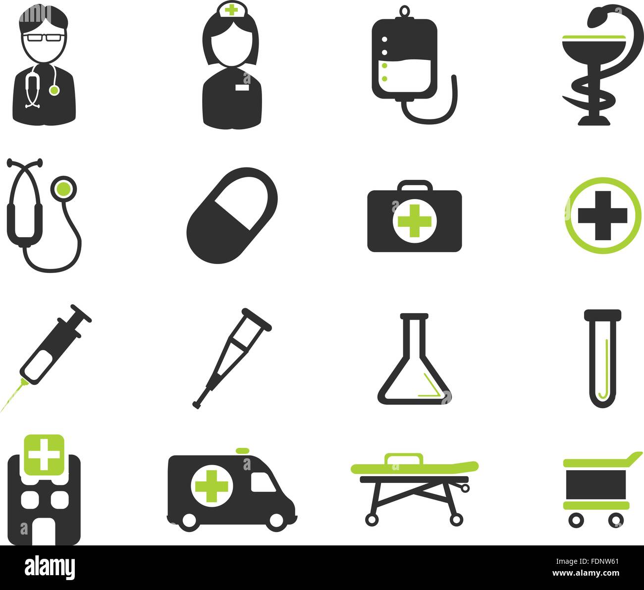 Medical simply icons Stock Vector Image & Art - Alamy