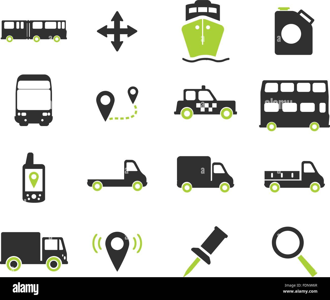 Navigation simply icons Stock Vector Image & Art - Alamy