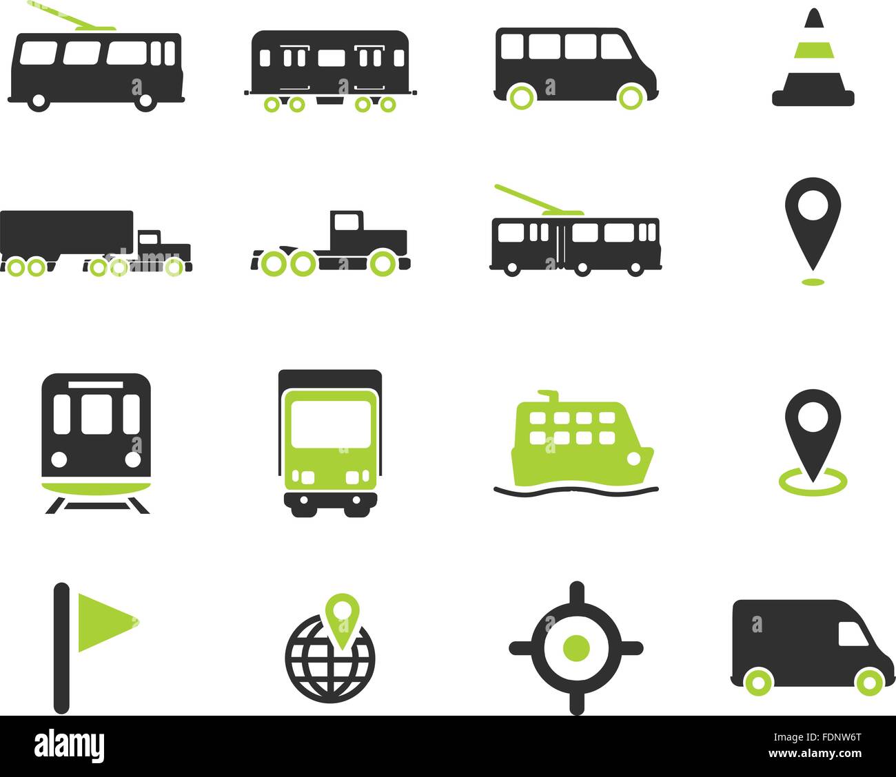 Navigation simply icons Stock Vector Image & Art - Alamy