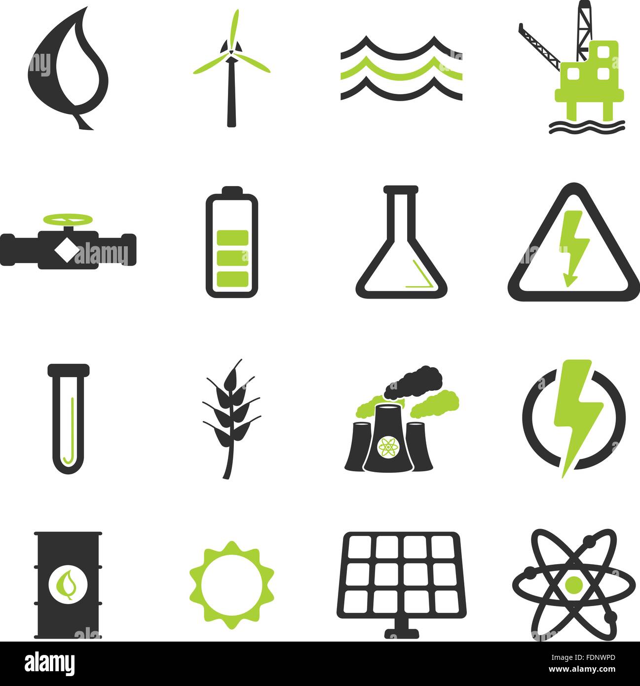 Power generation simply icons Stock Vector Image & Art - Alamy