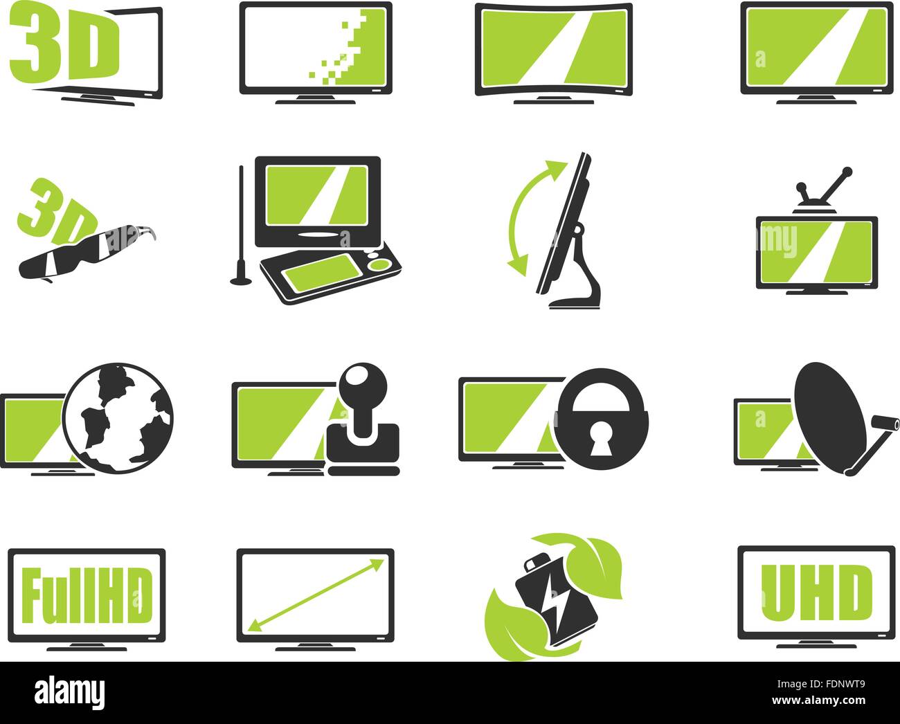 Vector TV features and specifications Stock Vector Image & Art - Alamy