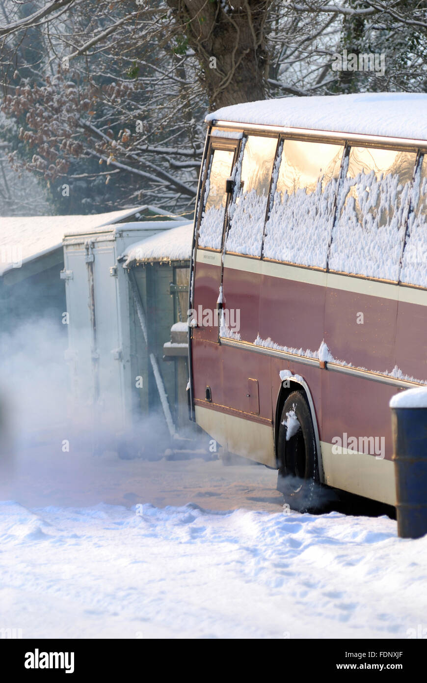 Pollution form coach Stock Photo - Alamy