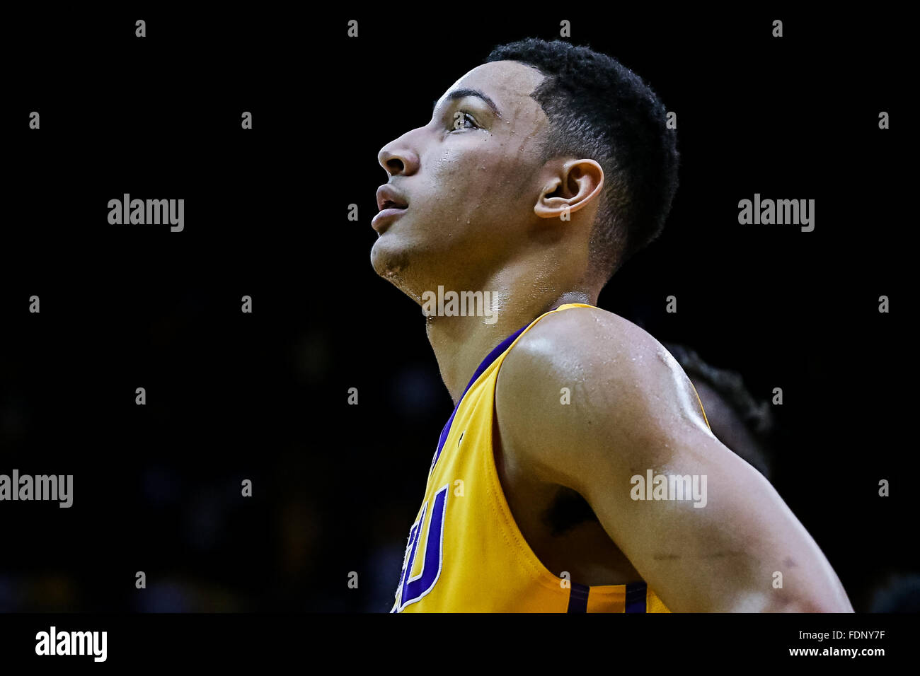 Baton Rouge, LA, USA. 30th Jan, 2016. LSU Tigers forward Ben Simmons ...