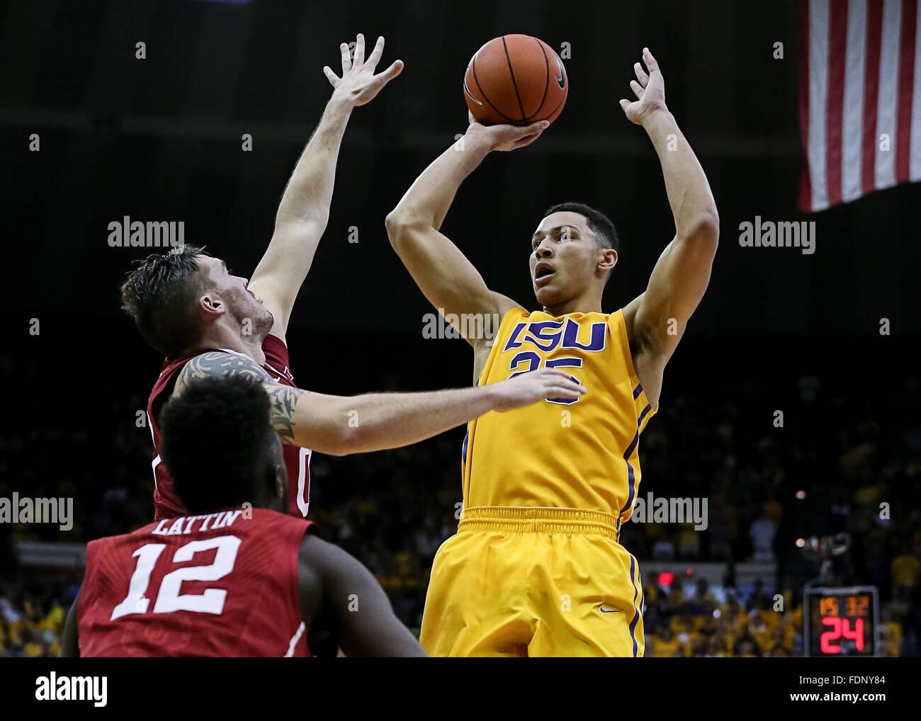 Baton Rouge, LA, USA. 30th Jan, 2016. LSU Tigers forward Ben Simmons ...