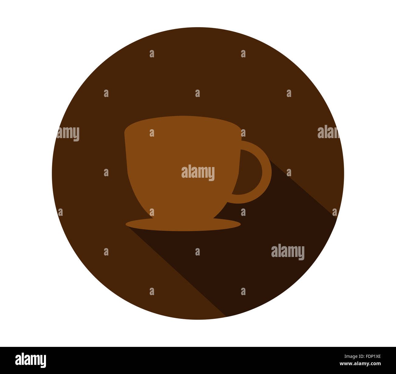 coffee cup icon in flat design Stock Photo - Alamy